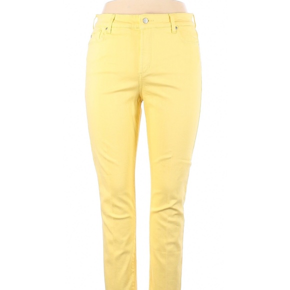 NYDJ | Jeans | Pastel Yellow Cropped Skinny Jean | Poshmark